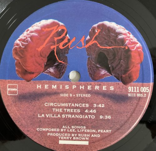 Rush – Hemispheres LP _ Copie Netherlands avec poster – Fuzzy Muzik